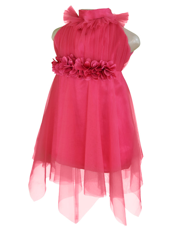 Girls Party Dresses | Faye Berry Ruffled Neck Dress - faye