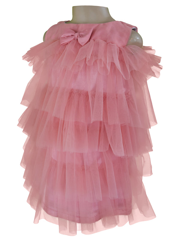 Kids Dress | Faye Blush Tiered Dress - faye