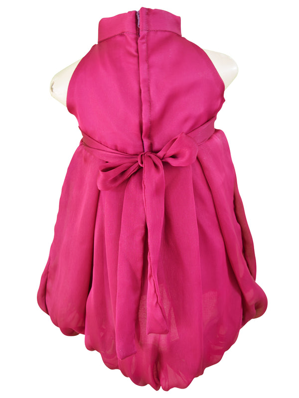 Kids Party Dress | Faye Wine Pleated Dress - faye