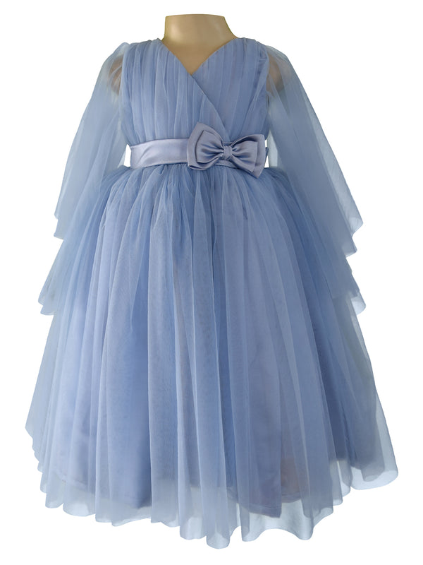 Kids Gowns | Kid Dress | 1st Brithday Dress Tagged "Blue Gowns" - faye